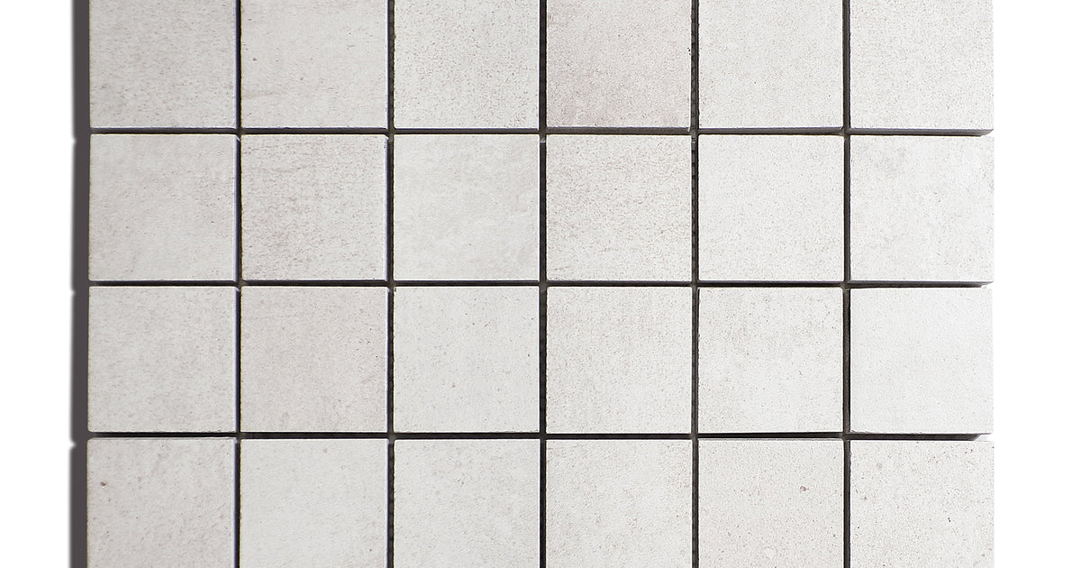 Ecocrete Melted Ice 2" Square Matte Porcelain Mosaic | Tilemart