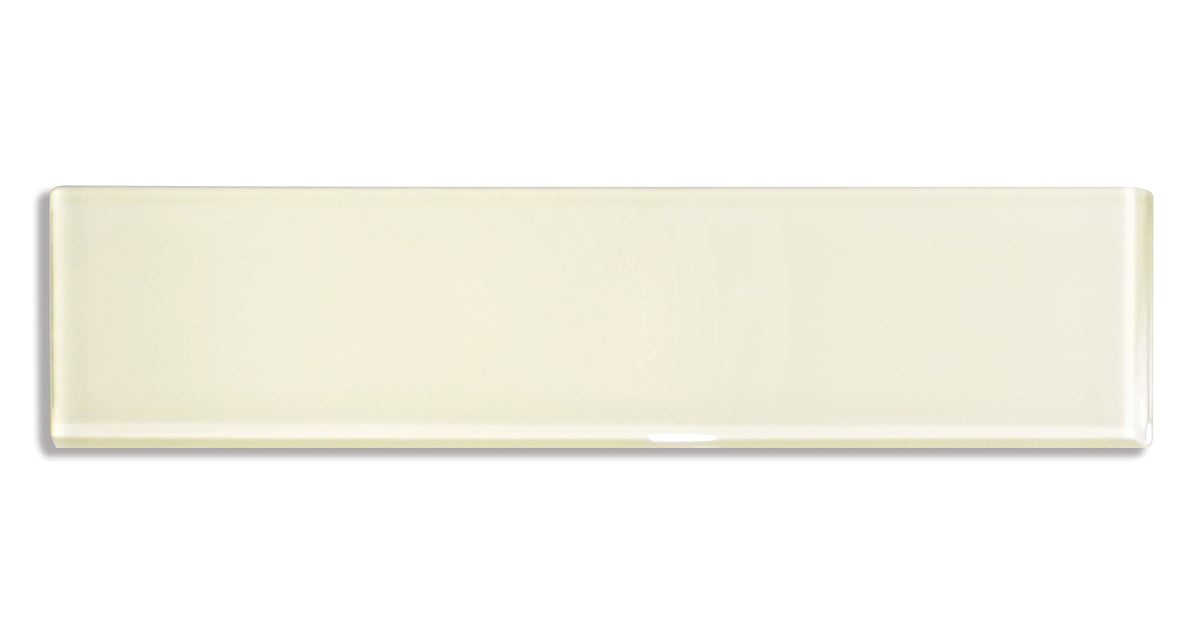 Glass Pastel Yellow 3X12 Glossy | Tilemart