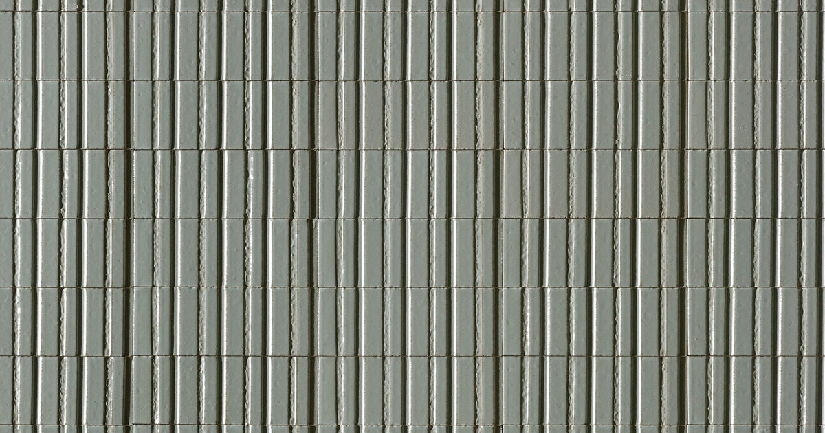 Glace Avio Struttura Raye Deco 3X8 Glossy Porcelain Tile | Tilemart