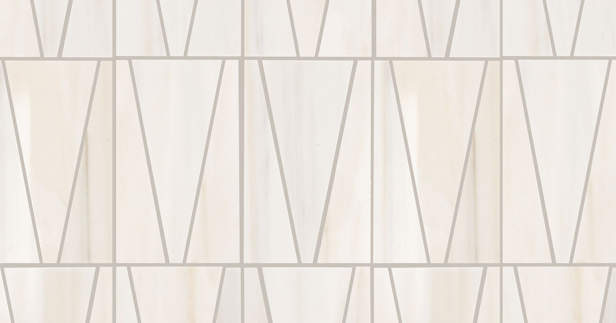 Perfit Mosaix Patagonia White Trace Polished Marble Mosaic | Tilemart