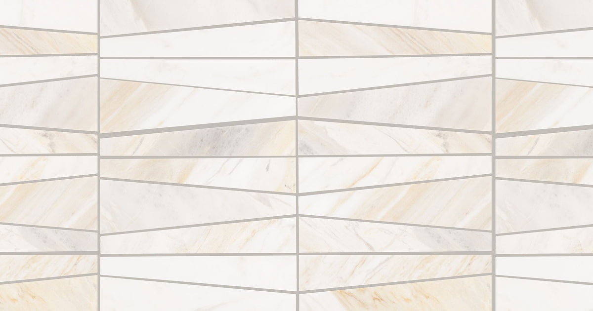 Perfit Mosaix Namaste 6" Trapezoid Honed Marble Mosaic | Tilemart