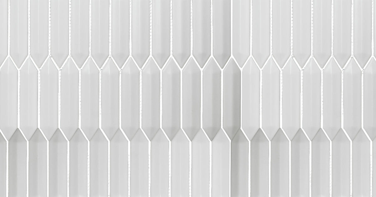 Cc Mosaics Plus White 1X4 3D Picket Matte Glazed Porcelain | Tilemart