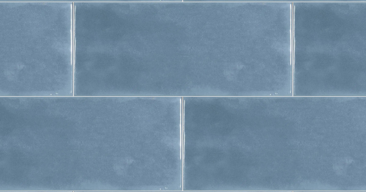 Maiolica Blue Steel 4X10 Bright Ceramic – Tilemart