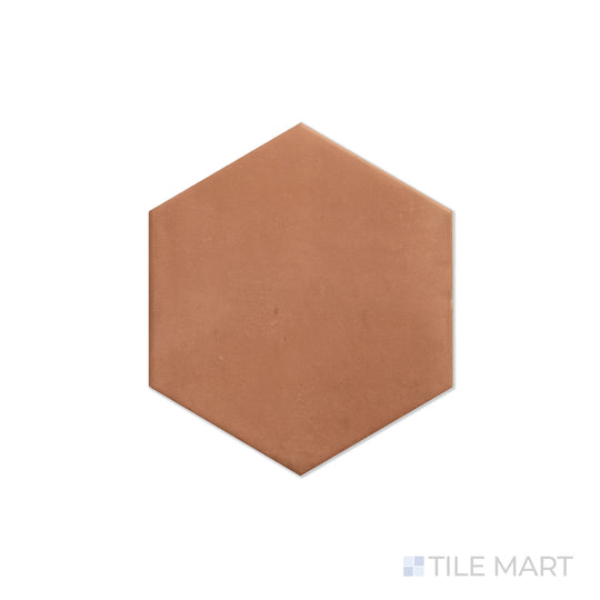 Clay Brick 8" Hex Matte Porcelain | Tilemart