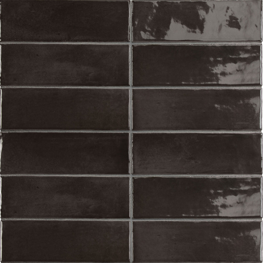 Soco Black 2X6 Glossy Porcelain – Tilemart